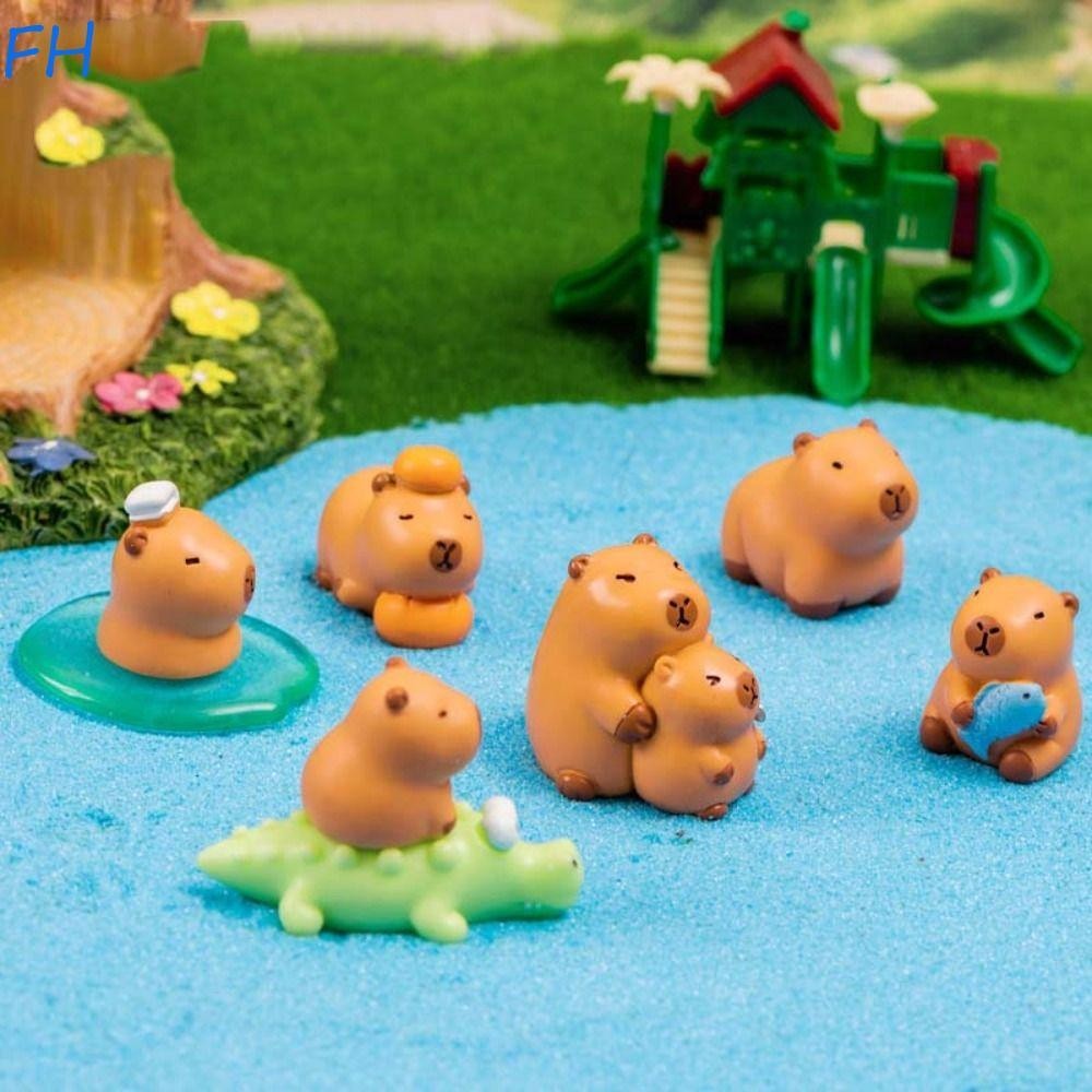 FENGHA Capybara Figure Toys, Animals Capibara Simulation Simulation ...