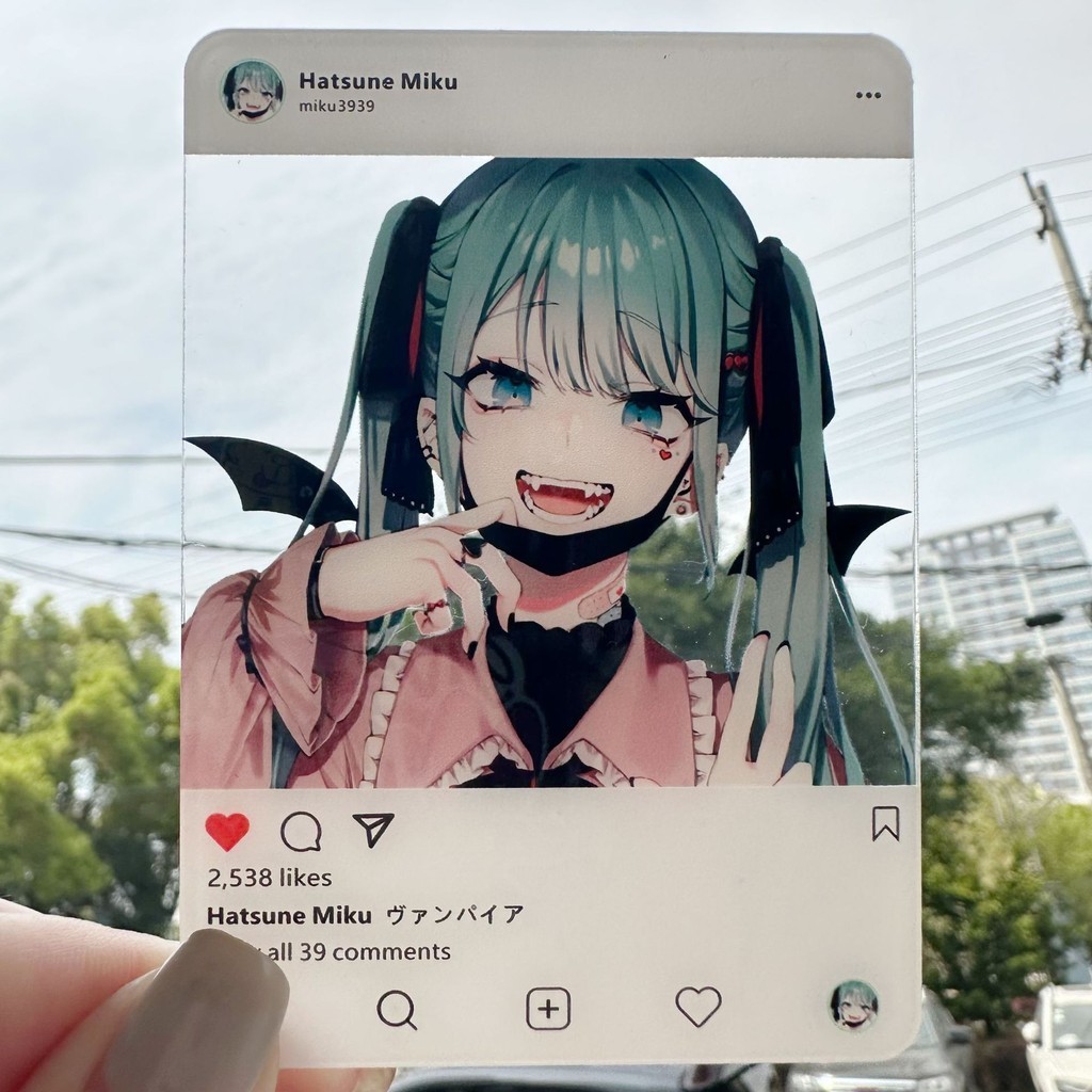 Hatsune Miku Anime Merchandise Cute Two-Dimensional 10cm Photo Punch ...