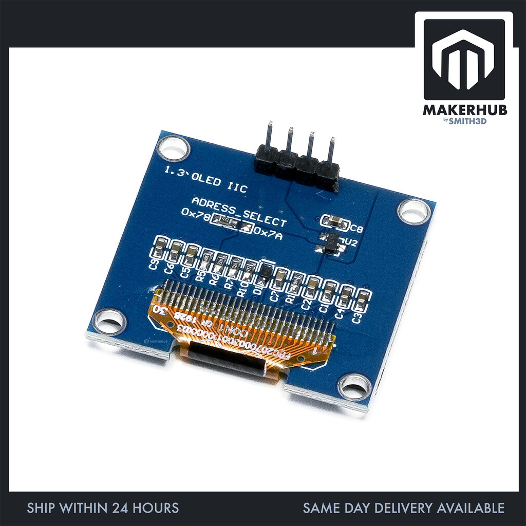 1.3' OLED Display Module 1.3 inch White/ Blue OLED Display IIC I2C ...