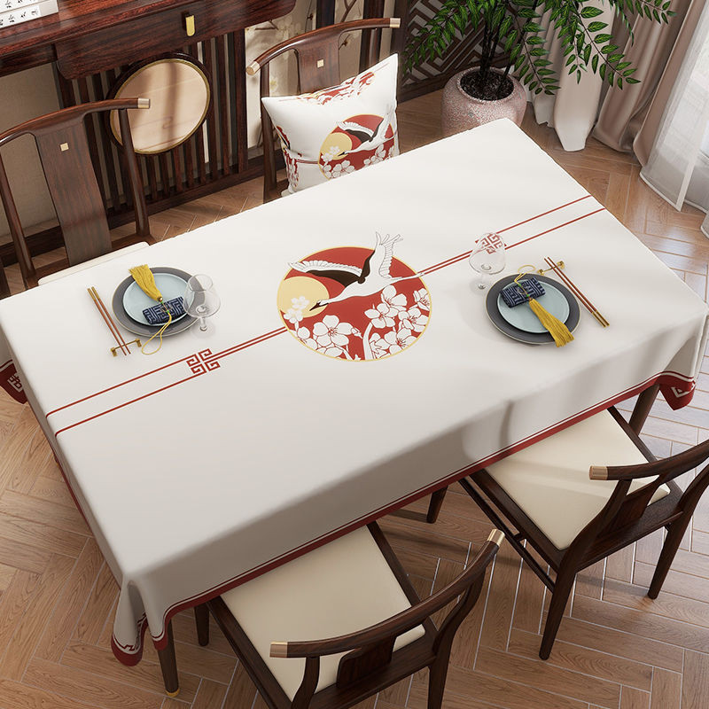 New Chinese Tablecloth PVC Waterproof Oilproof Table Mat Coffee Table ...