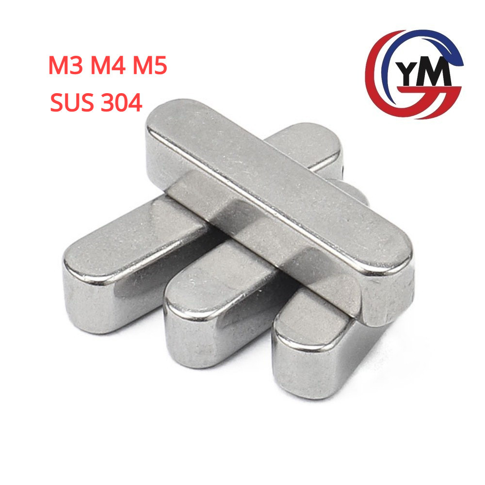 [YMH] 304 Stainless Steel Flat Key Pin Round Corner Key Pin Square Key ...