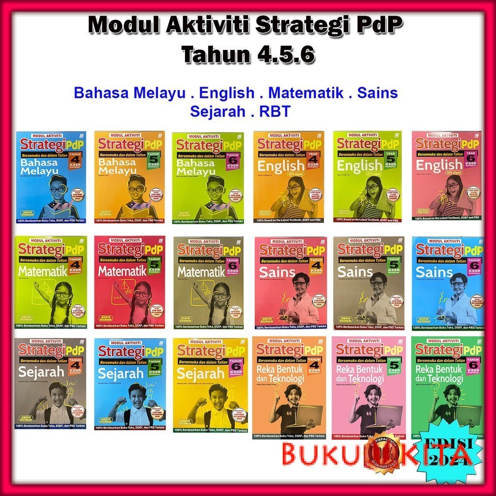 Buku Latihan: Modul Aktiviti Strategi PdP Edisi 2024 Tahun 4 / 5 / 6 - B.Melayu / English ...