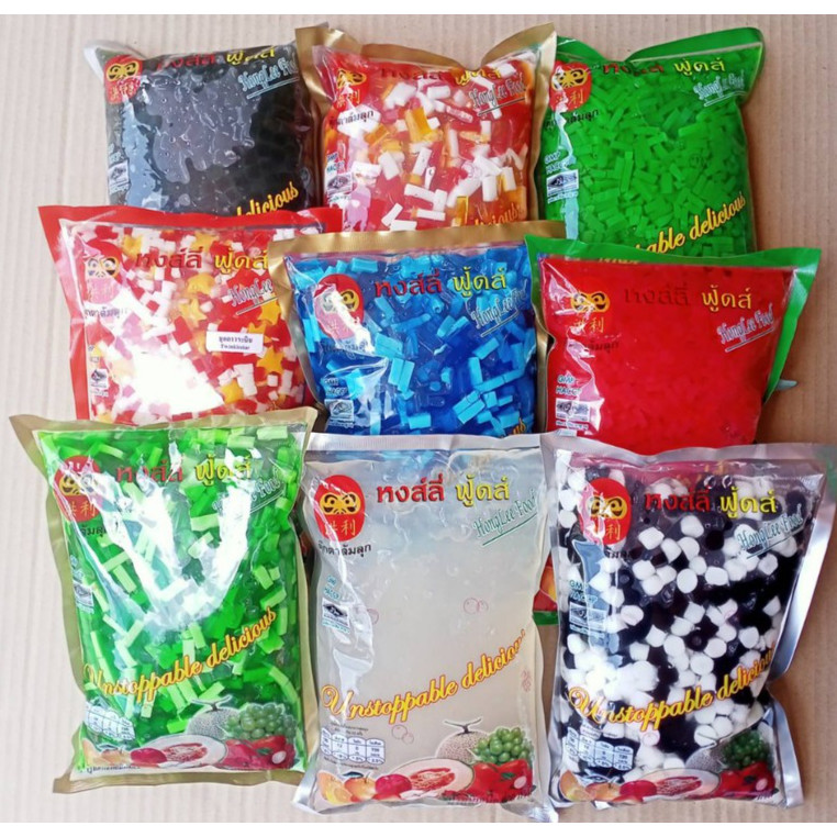 JELLY BUBBLE Fruity Jelly Rainbow Jelly Thailand Mixed Ice Topping/ABC ...