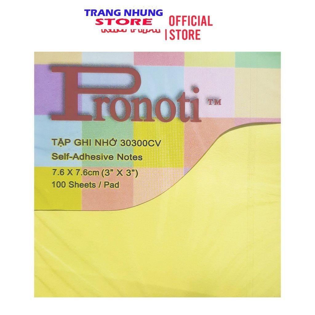 Pronoti 3x3 sticky notes, sticky notes, yellow notes | Shopee Malaysia