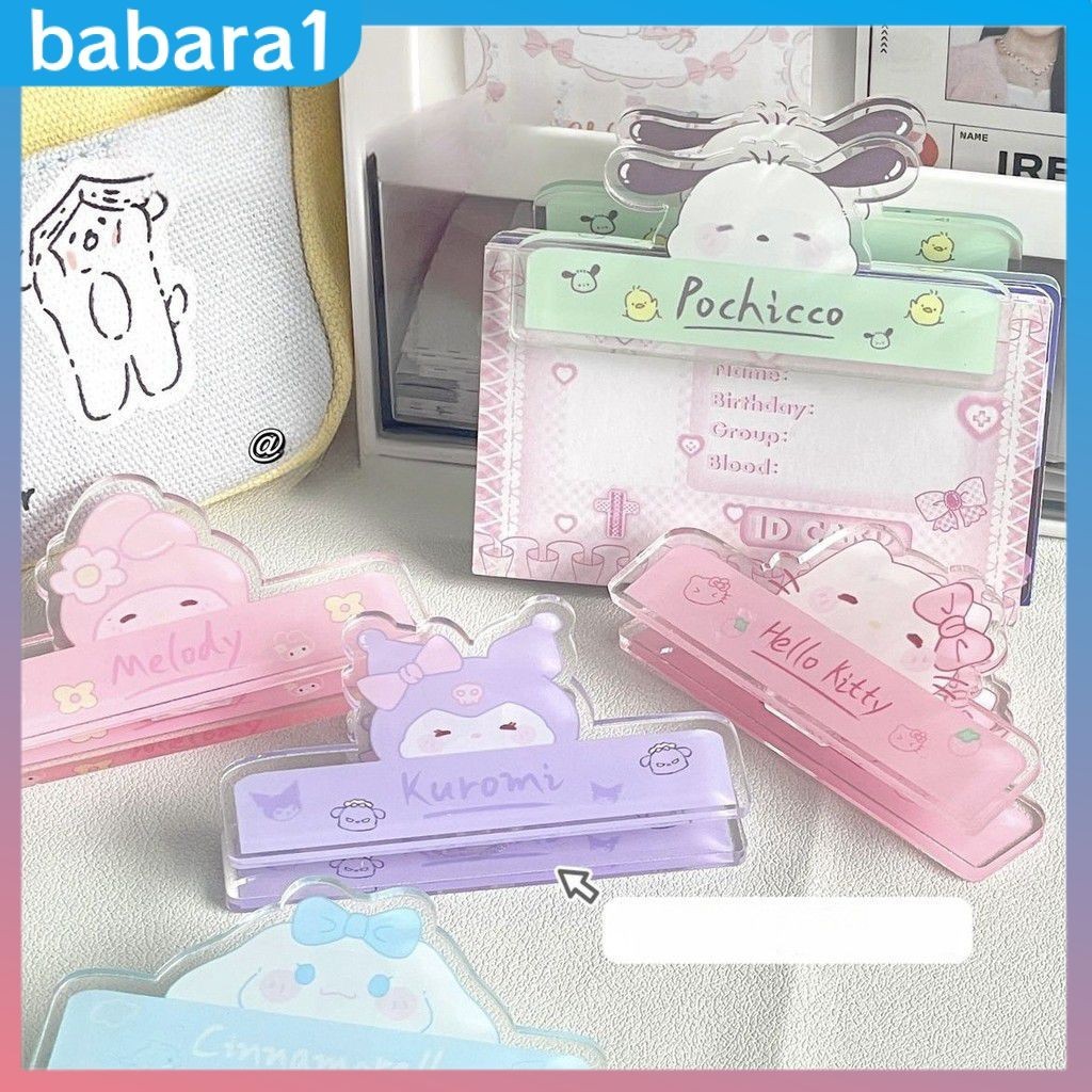 Kawaii Sanrio Acrylic Clip Hello Kitty Melody Kuromi Pochacco ...
