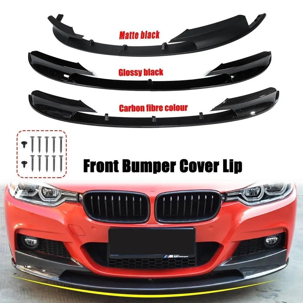 F30 Lip MP Style Real Carbon Fiber Front Bumper Lip Spoiler Splitter ...