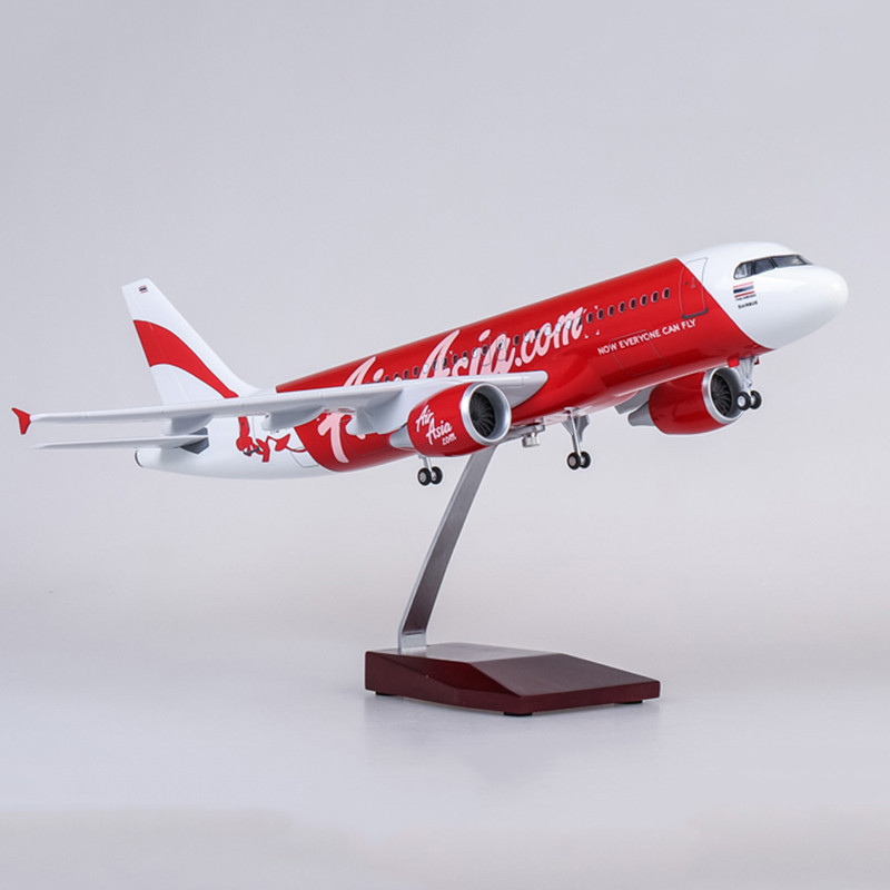 47CM 1:80 Air Asia Airbus A320 Neo Cargo Passenger Airplane Airbus With ...