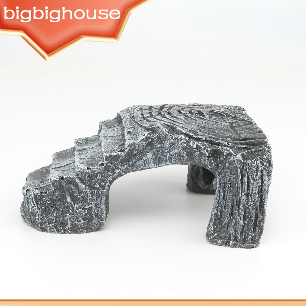 【Biho】1/2 Resin Turtle Amphibians Tortoise Basking Reptile Platform ...