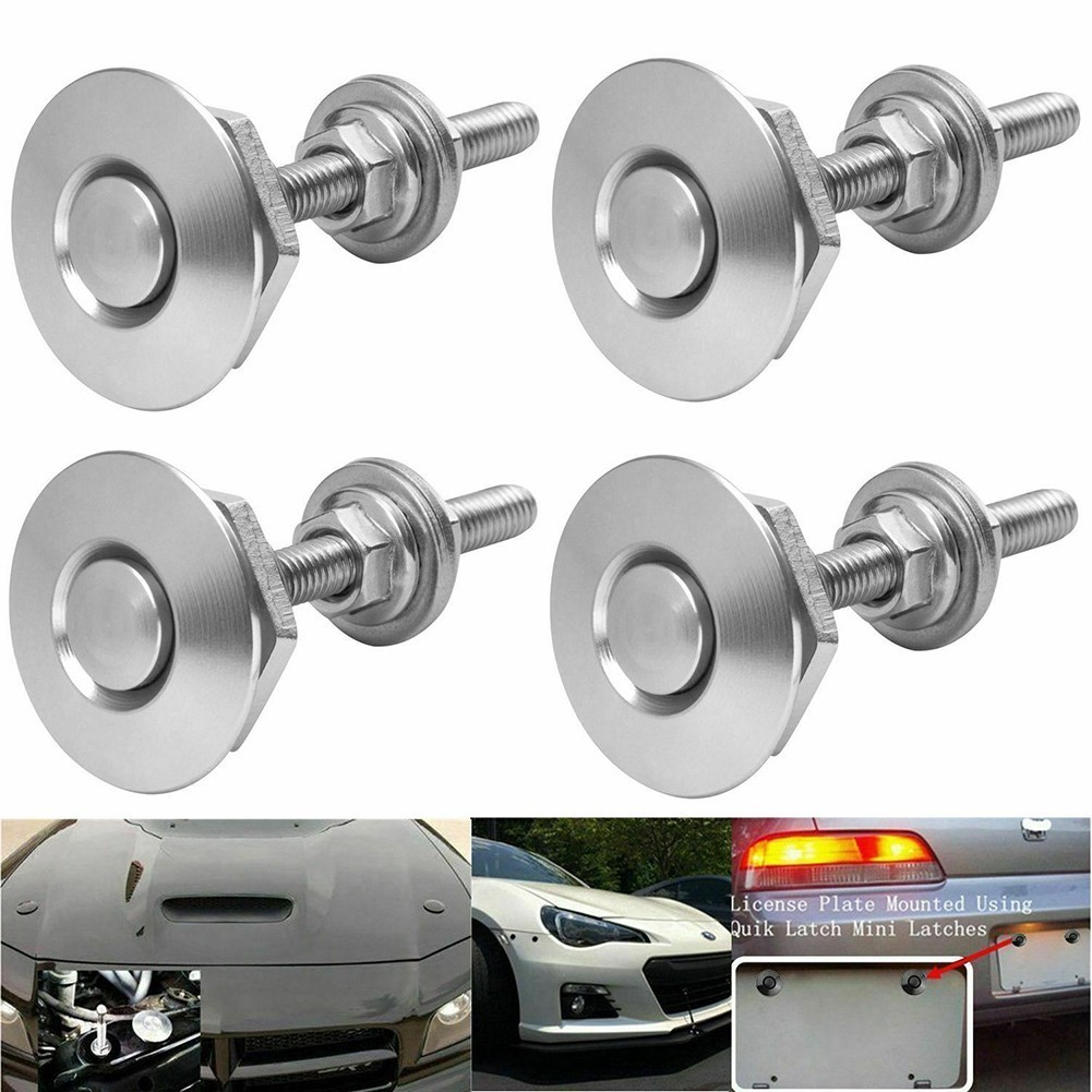 Low sale ️4Pcs Car Quick Release Bumper Latch Push Button Bonnet Hood ...