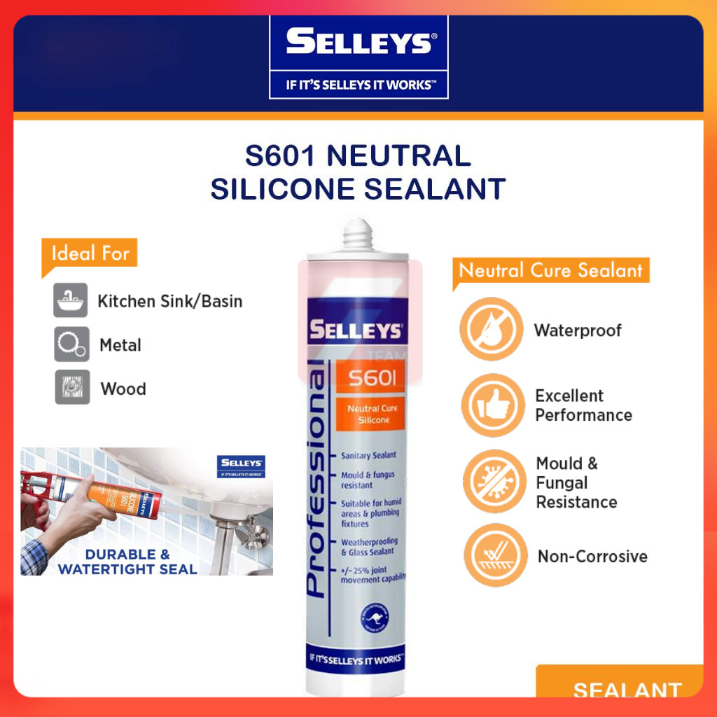 Selleys S601 Neutral Silicone Sealant l Pencantum Silikon Neutral l ...