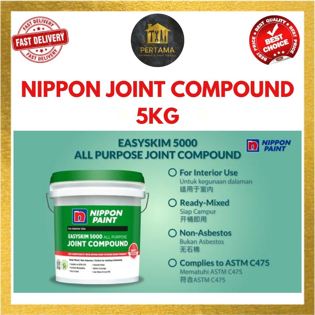 Nippon Paint Easyskim 5000 All Purpose Joint Compound 5kg | Shopee Malaysia
