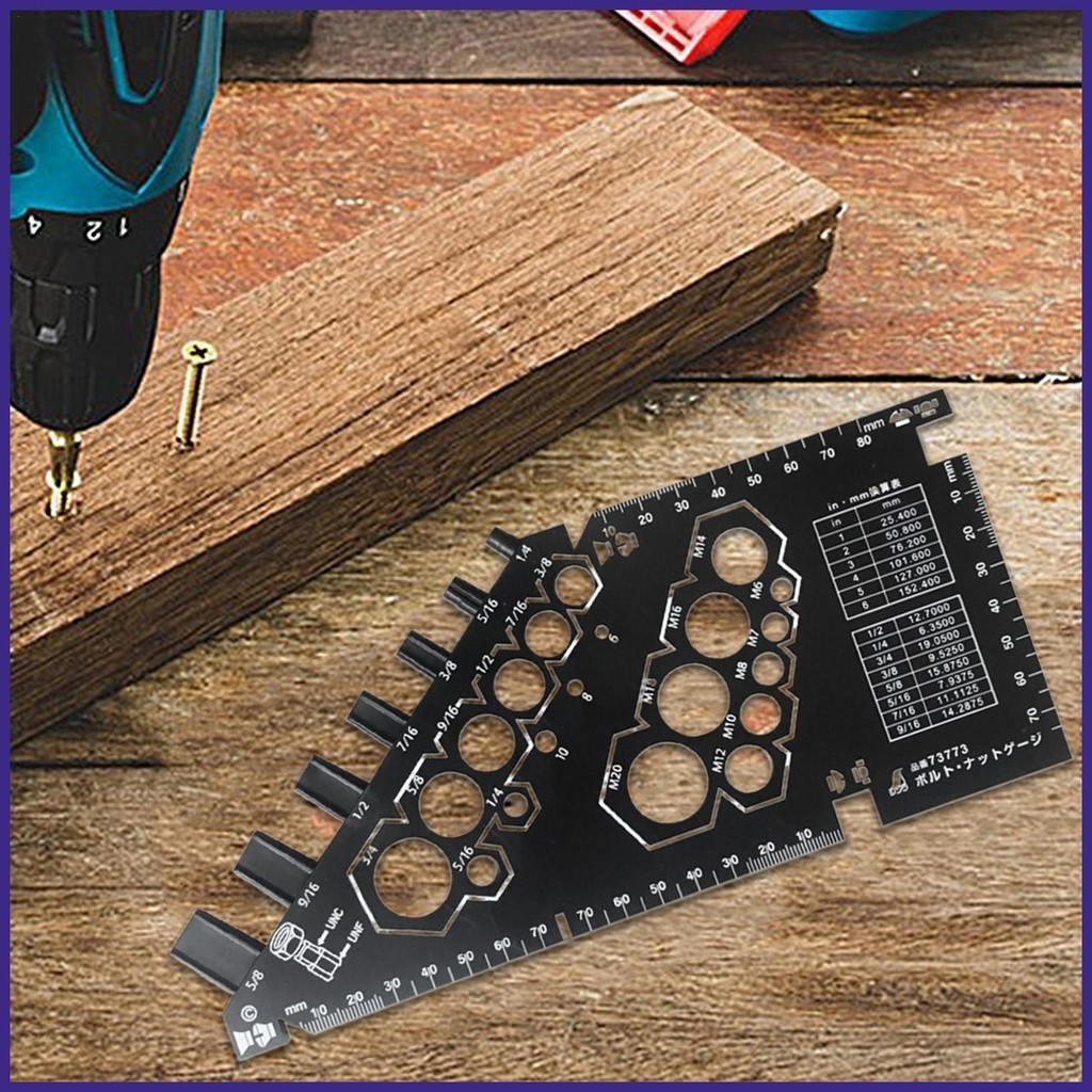 Nut and Bolt Thread Checker Screw Thread Checker Metric Identifier Bolt ...