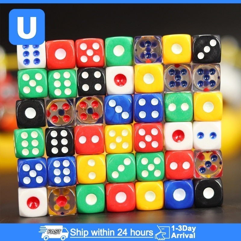 Dice Acrylic Transparent 6-Sided Dice Toy Dice For Club / Party ...