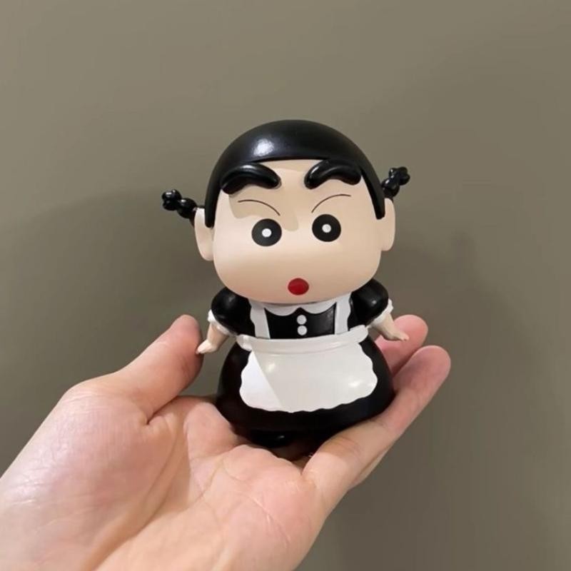 Crayon Shin-Chan cos Housemaid Action Figurines Nohara Shinnosuke Maid ...