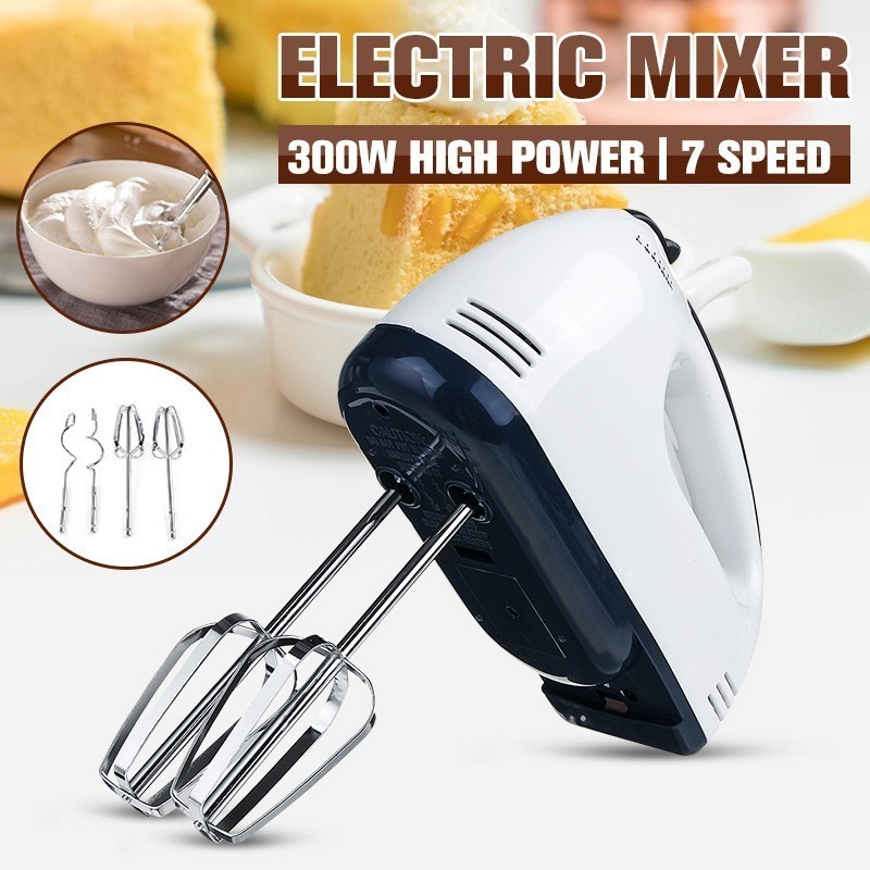 FAST POS Hand Mixer Mixer baking mixer egg beater 7 Speed Portable ...
