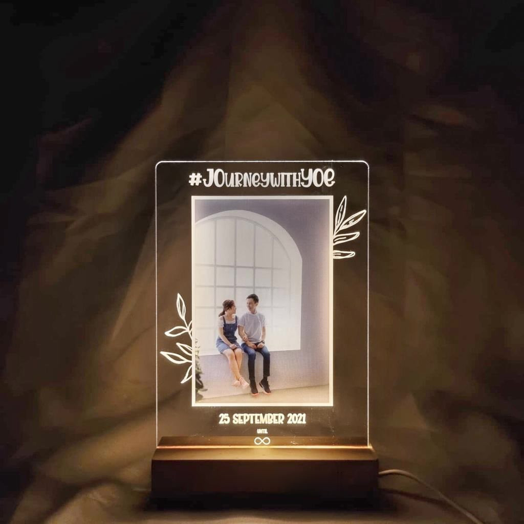 Custom Photo Acrylic Spotify Polaroid + LED Stand | Birthday Gifts ...