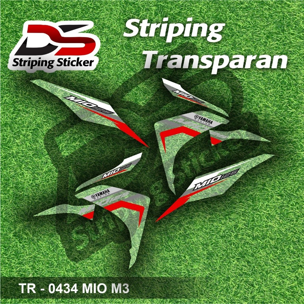 Mio M3 UV Transparent Sticker Striping (TR-0434) List of Motorcycle ...