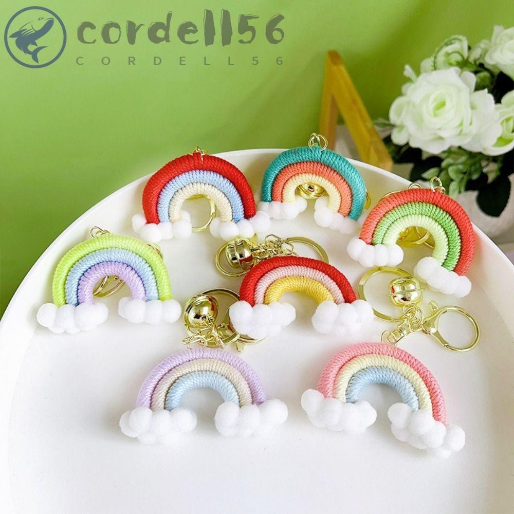 CORDELL Three Color Rainbow Key Chain, Girl Heart Bohemian Handmade ...
