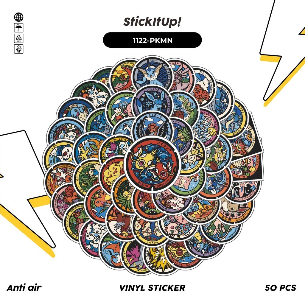 HP 100 Pcs Pokemon V4 Stickers Pack Cute Cute Aesthetic Vinyl ...