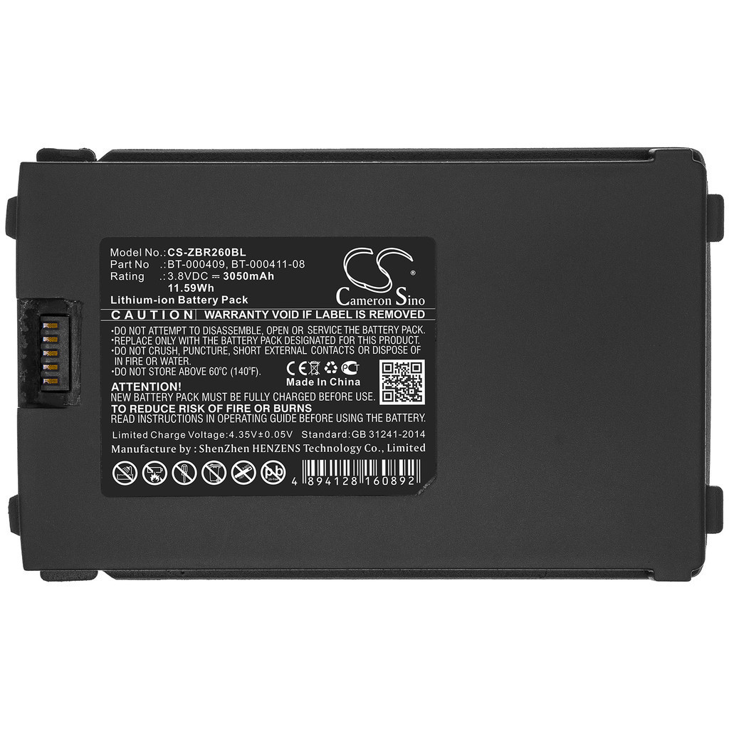 Barcode Scanner Battery For Zebra TC21, TC210, TC210K, TC26, TC26AK, BT ...