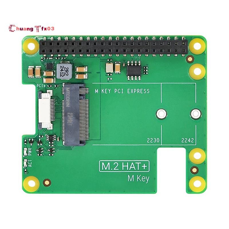 For Raspberry Pi 5 M.2 HAT+ Gen2 Gen3 NVME M.2 SSD 2230/2242 Size M Key ...
