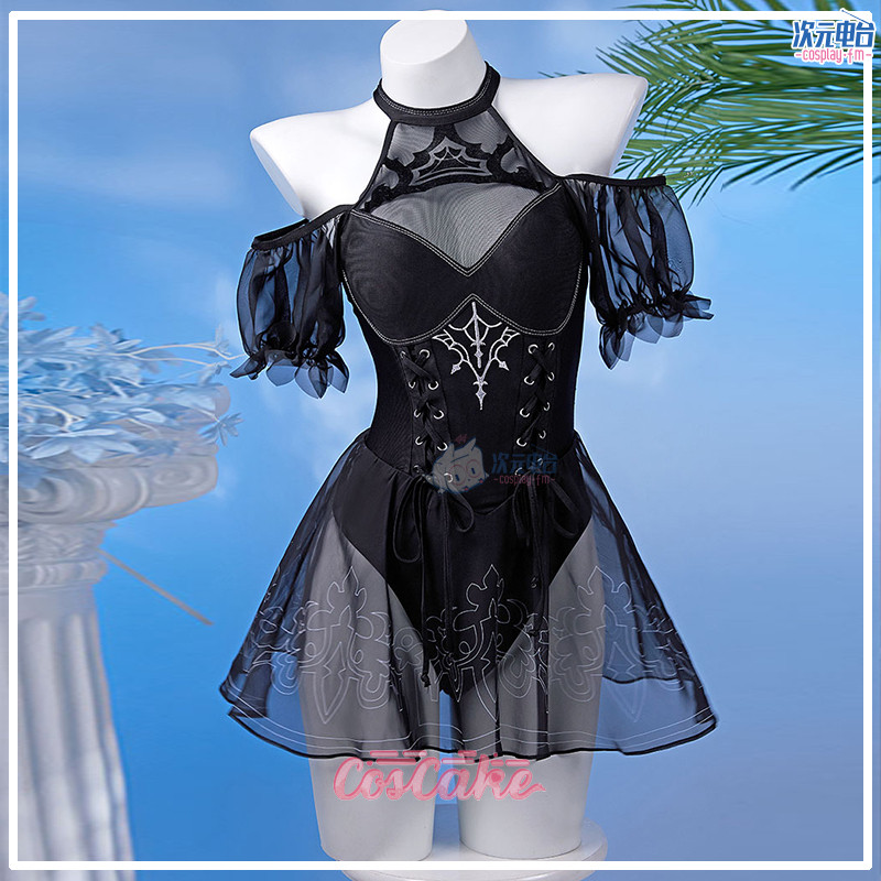 NieR: Automata 2B Fan style summer beach diving one-piece gauze ...