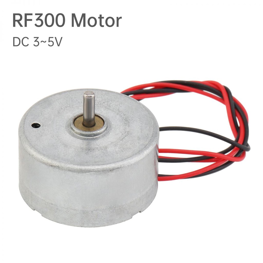 RF-300 DC Motor DC 1.5-6V 3000-15000RPM Long Wire Round Micro Motor for ...