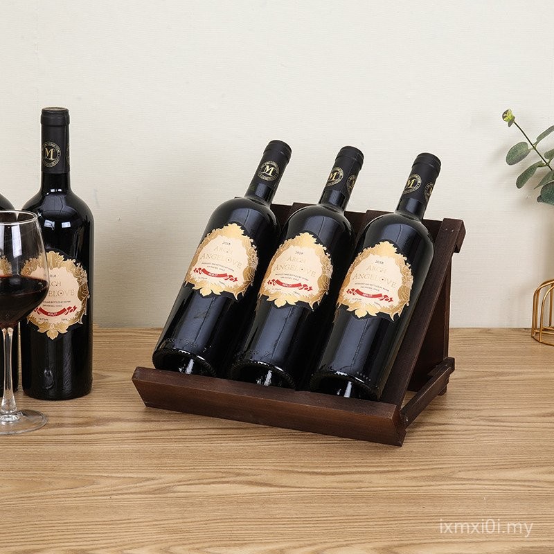 Rak wain merah ringkas lipat gaya Eropah ruang tamu rumah kabinet wain ...