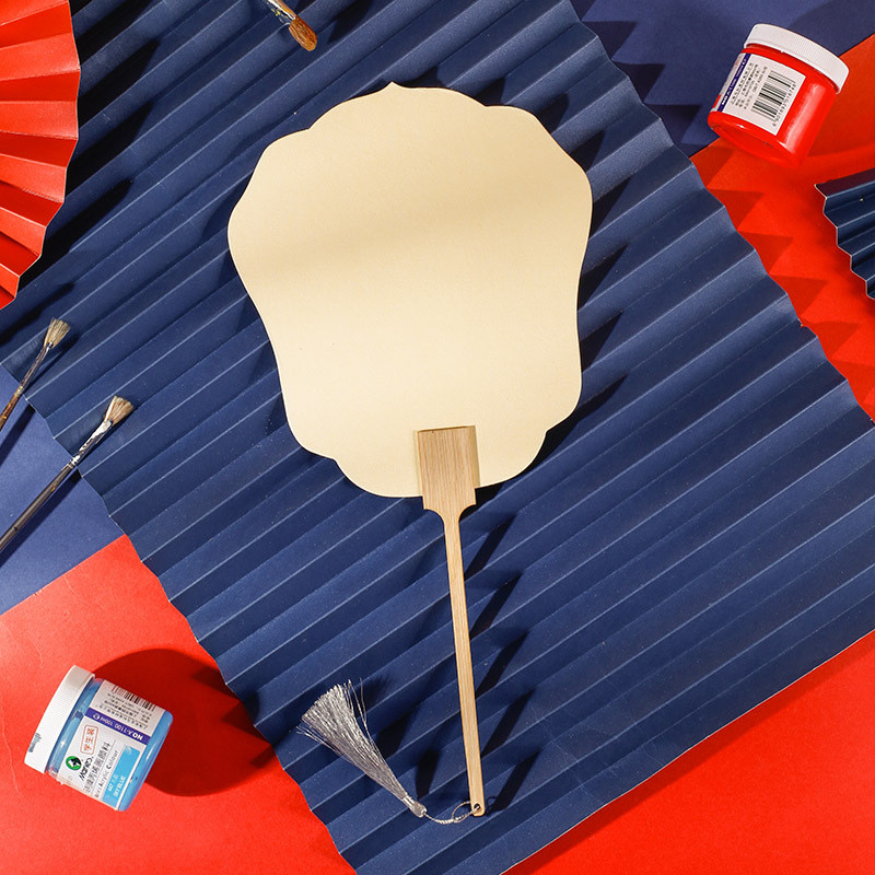 Daily New Arrival/Rice Paper Fan Blank Fan Painting Fan Rice Paper Ball ...