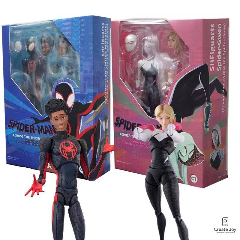 S.H.Figuarts SHF Spider-Gwen & Spiderman (Miles Morales) Spider-Man ...