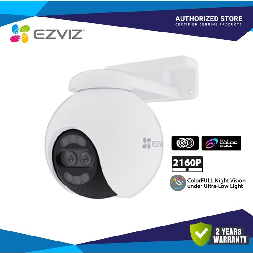 EZVIZ H80x Dual 8MP + 2MP Full HD 1080P Color Night Vision Two Way Talk ...