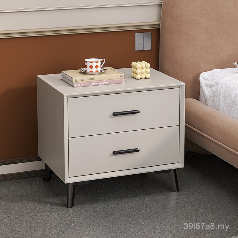 Meja Sisi Katil Kulit Moden Minimalis untuk Bilik Tidur Rumah, Rasa ...
