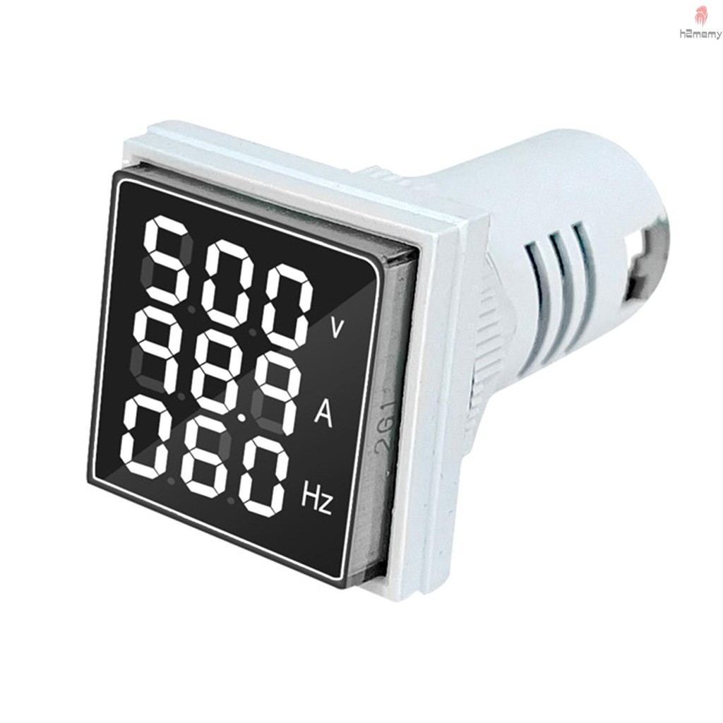 无 Led Monitor Indicator 22mm Head Led 22mm Square Monitor 0-100a Square ...