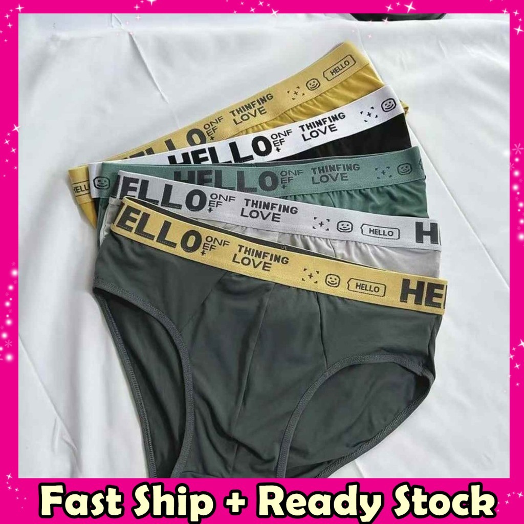 Borong Store * Size L-4XL * HELLO Underwear Men Brief Man Seluar Dalam ...