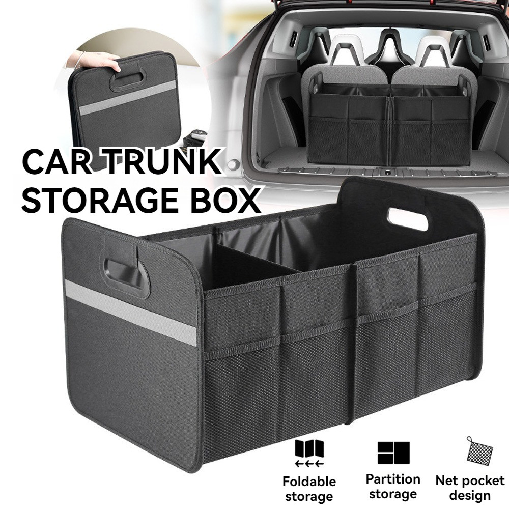 Car Boot Organizer Foldable Car Trunk Storage Box Portable Car Storage ...