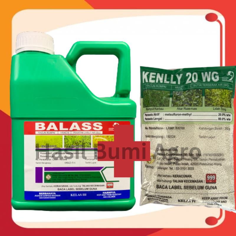 4L BALASS + 250G KENLLY 20WG (1 SET PACKAGE) RACUN RUMPUT KEMATIAN ...