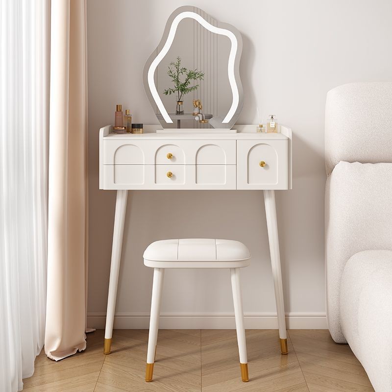 French cream dressing table Bedroom simple modern small apartment light ...