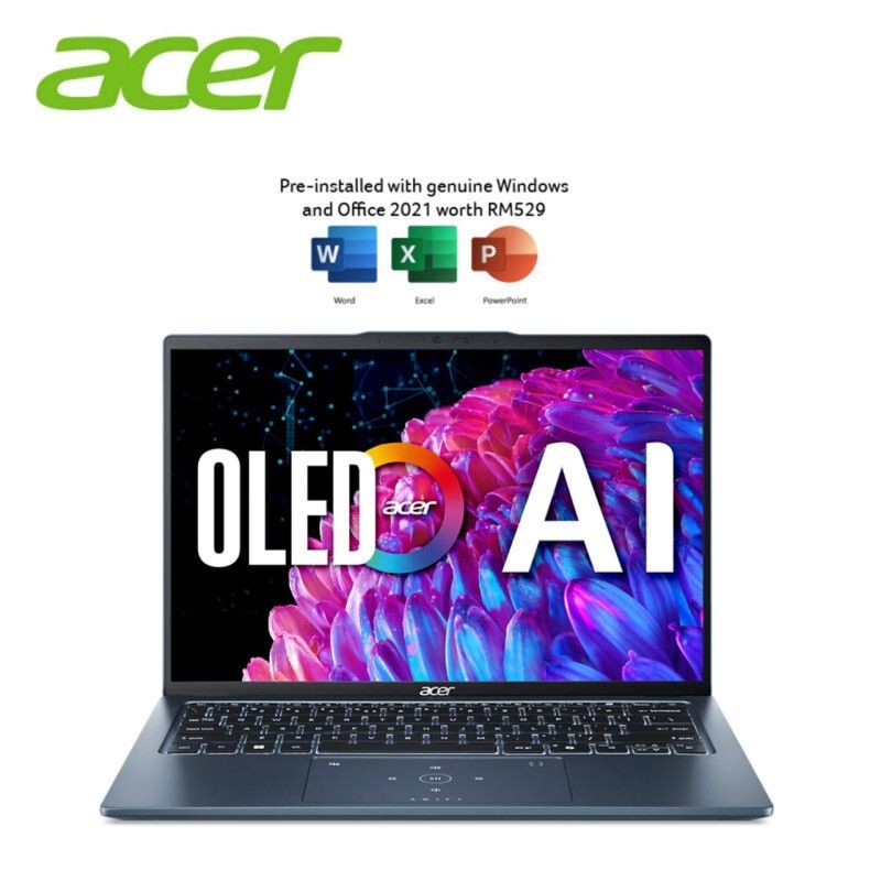 Acer Swift GO 14 SFG14-73-726N 14" 2.8K OLED Laptop Frost Blue ( CU7 ...