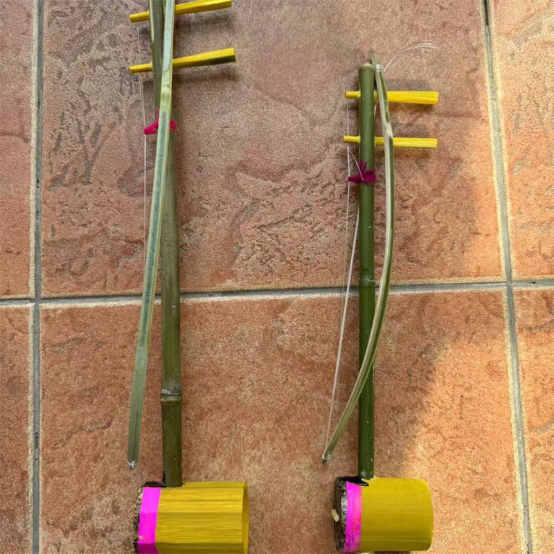 网红大爷迷你手工二胡小号纯手工乐器玩具Internet celebrity grandpa mini handmade erhu small ...