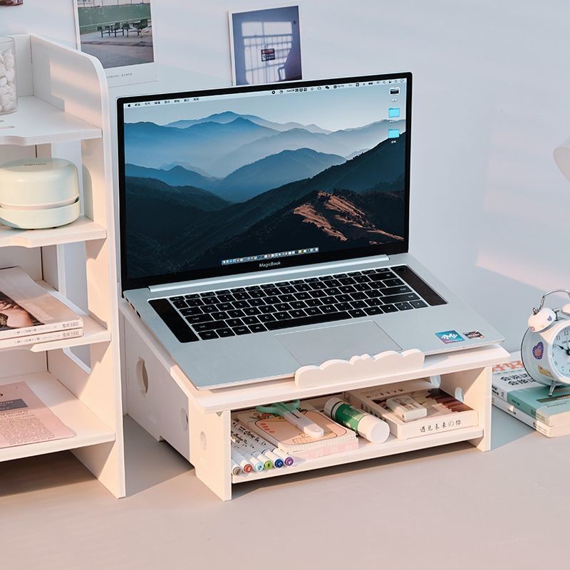 Computer Elevated Rack Dormitory Notebook Display Desktop Shelf Office ...