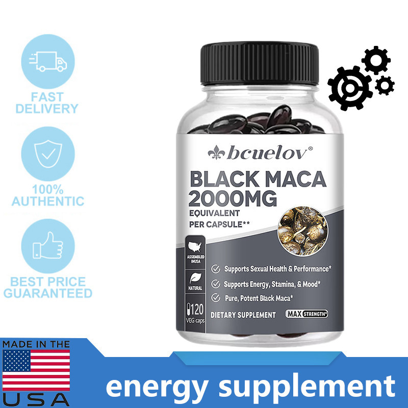 Black Maca Root Supplement 2000mg Per Serving Supports Performance ...