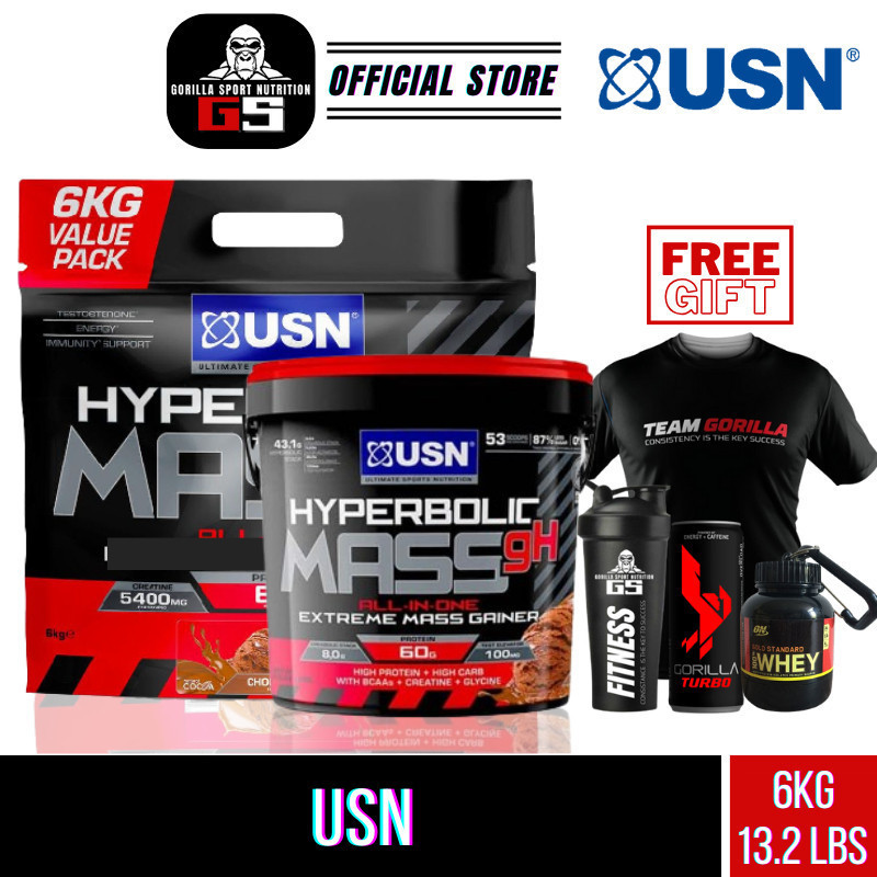 USN Hyperbolic Mass Protein Powder Mass Gh Susu Naikkan Berat Badan ...