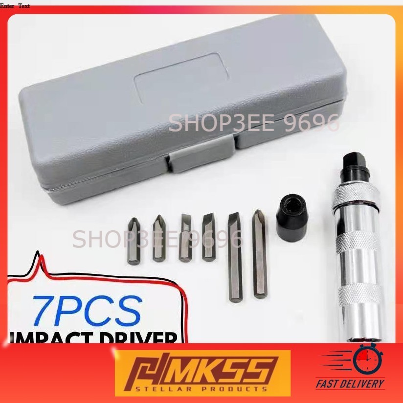 HOT ITEM 1/2 “ Hand Impact Driver Set with 6 Bits 7PCS | Shopee Malaysia