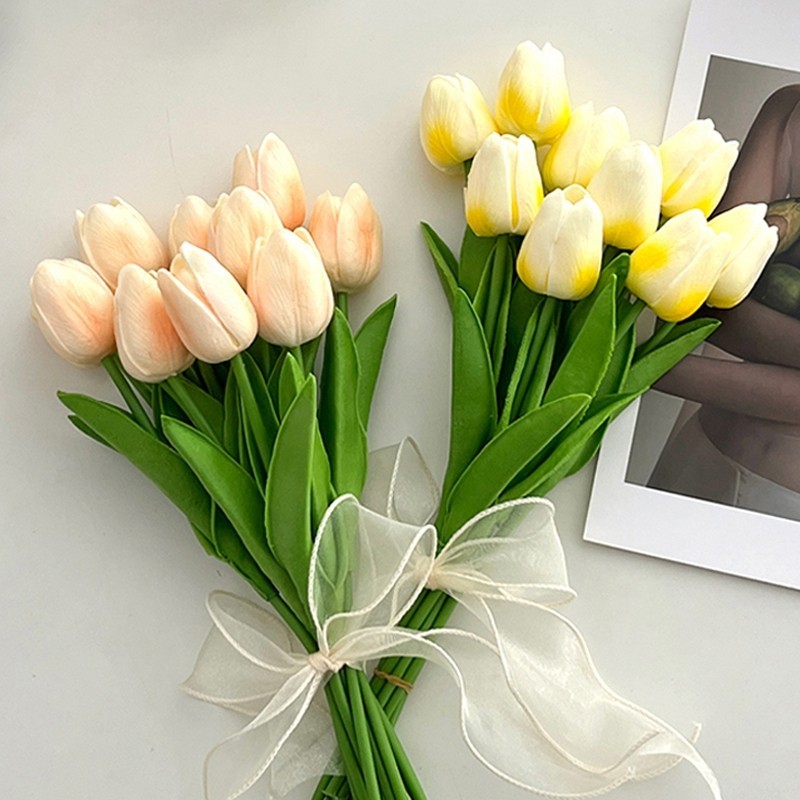 Ins Photo Props Flower Creative Artificial Tulip Bouquet Simple Table ...