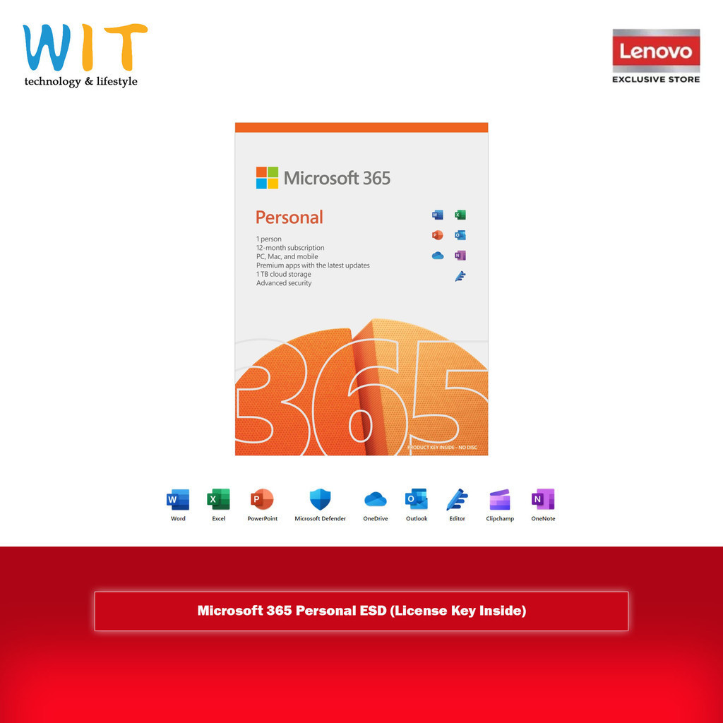 Ms Office 365 Personal - 1 Year 1 User | Shopee Malaysia