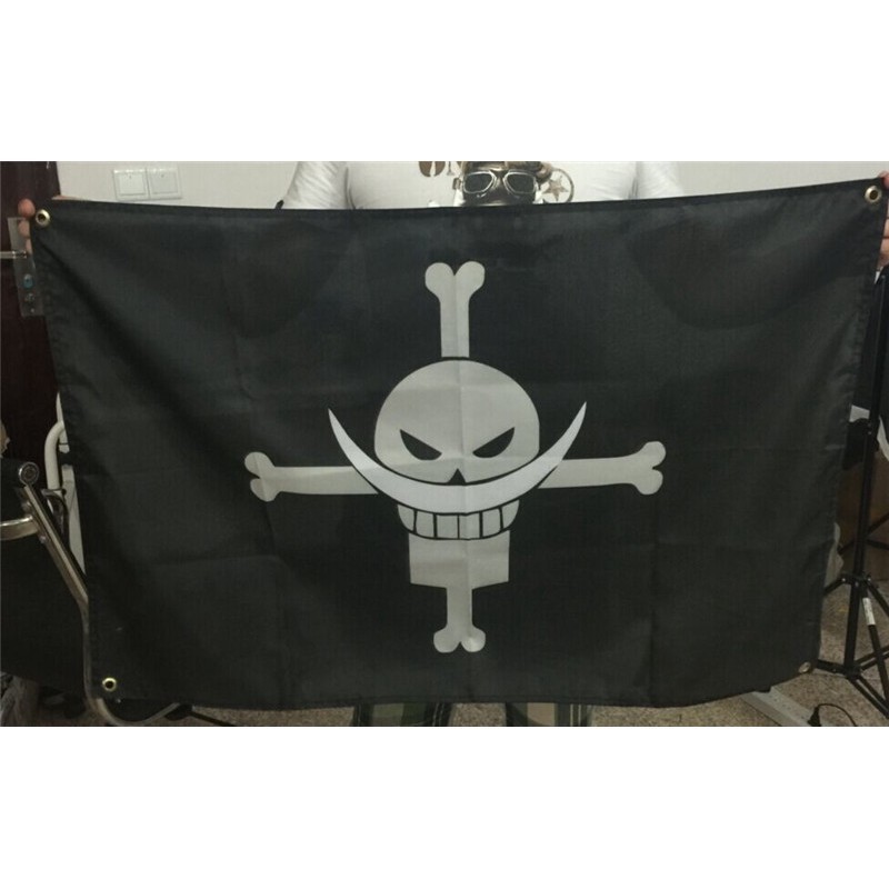 60cm x 90cm berkualiti tinggi satu keping Luffy Flag Jolly Roger Pirate ...