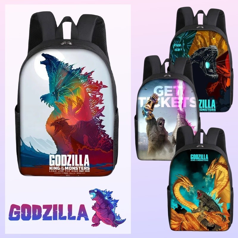 Godzilla Backpack 16 inch Godzilla vs Kong Backpack Large Capacity ...
