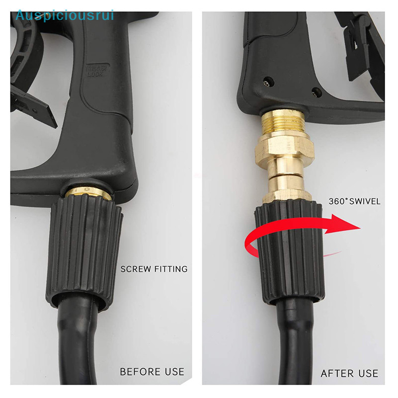 Auspiciousrui M22 14mm Brass High Pressure Washer Swivel Joint ...