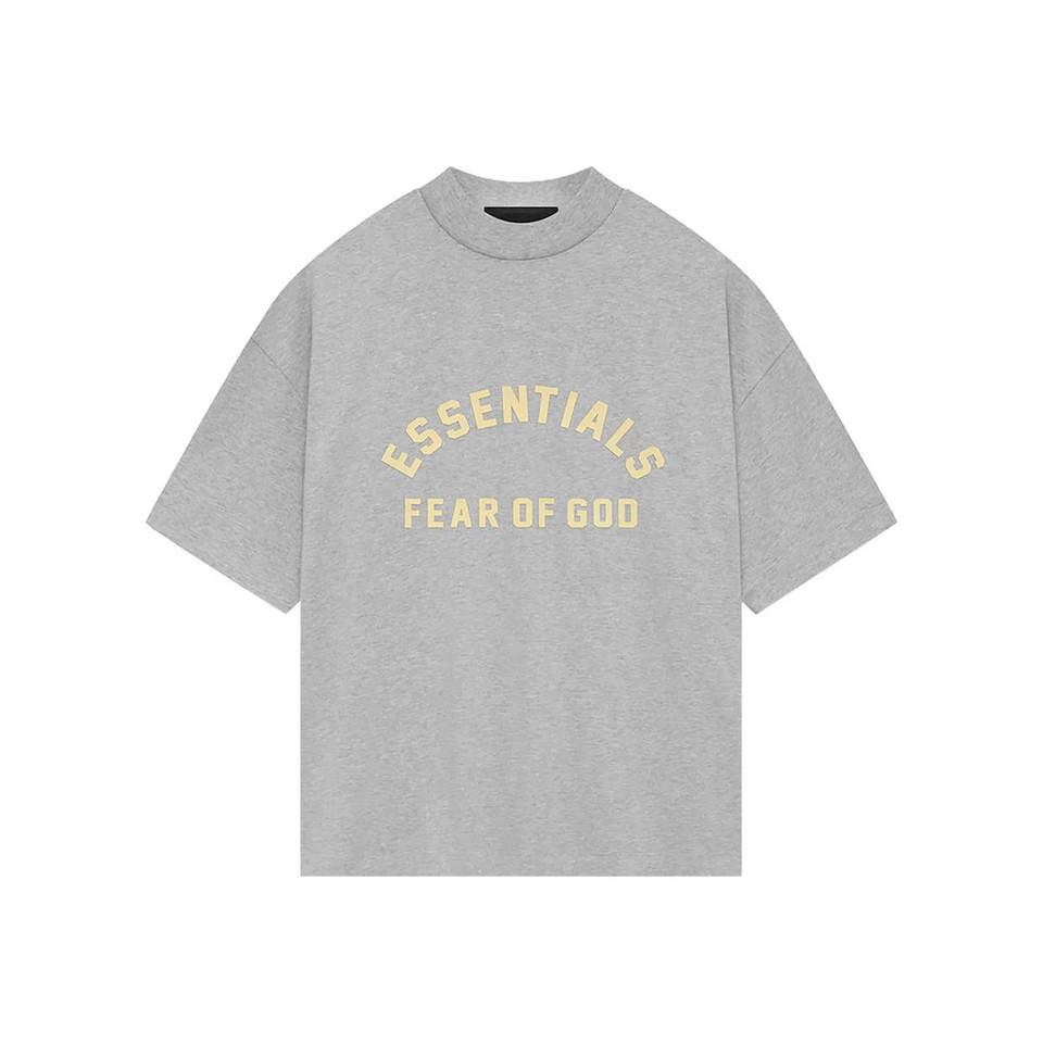 Fear of God Essentials Heavy Jersey Tee Light Heather Grey (FW23 ...