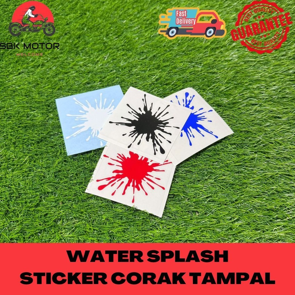 STICKER WATER SPLASH STICKER KERETA STICKER MOTOR Y15 LC EX5 SYM SS2 ...